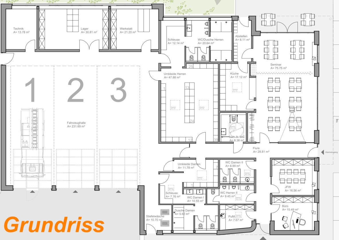 Entwurf / Zeichnung – Freiwillige Feuerwehr Linsburg